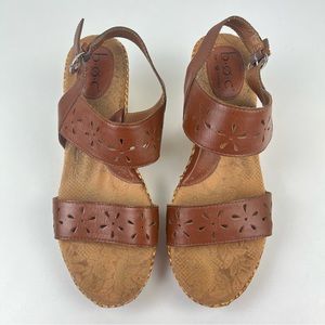 b.o.c. | Shoes | Boc Leather Cutout Flower Petal Slingback Platform ...